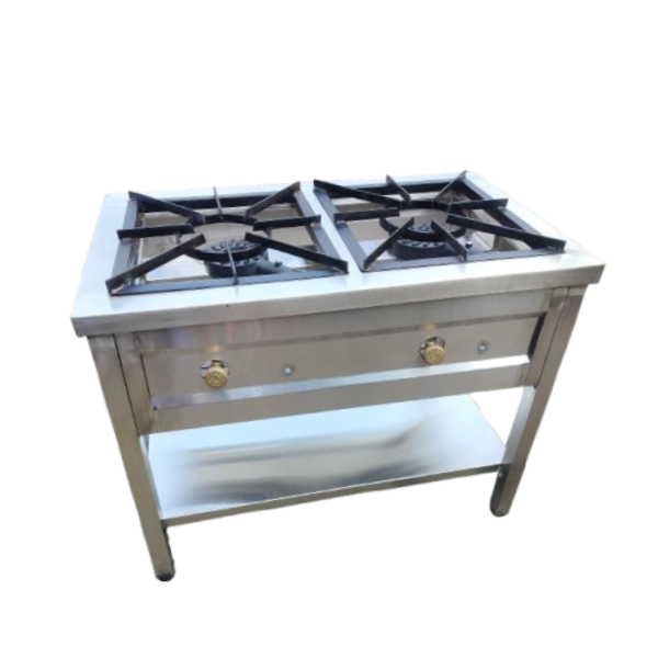 Stainless Steel Two Burner Gas Cooker | Radiant Kitchen Appliances